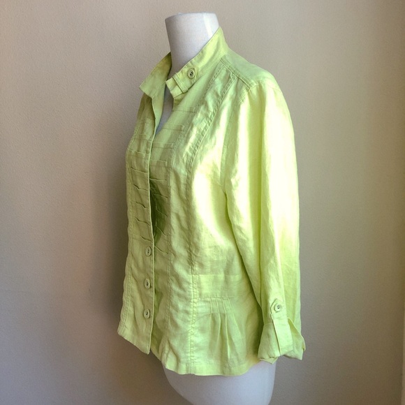 Chico's | Jackets & Coats | Chicos Bright Pastel Neon Green | Poshmark